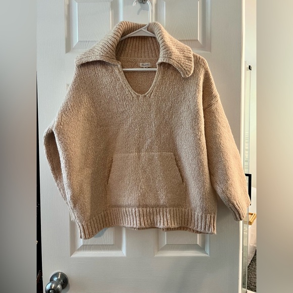 Pilcro | Sweaters | Pilco Peach Blush Cotton Wool Sweater Size M | Poshmark